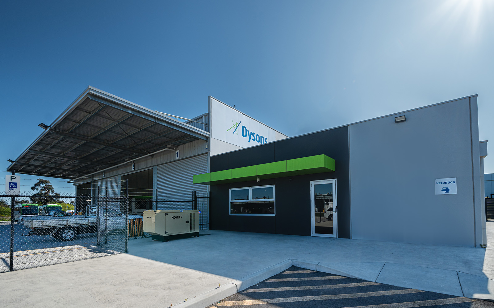 Dysons combined office and logistics depot