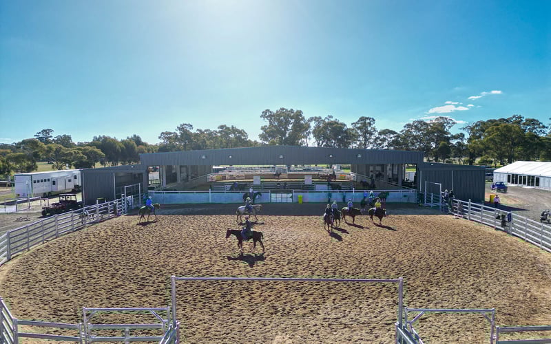 Central equinabuild western riding arena