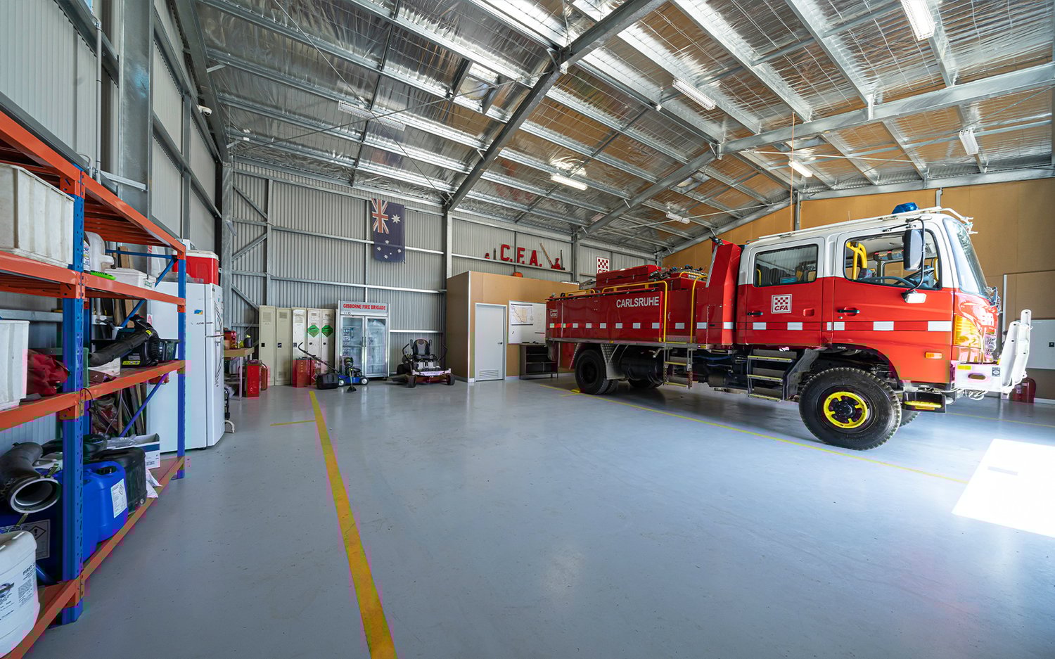 Industrial emergency services buildings