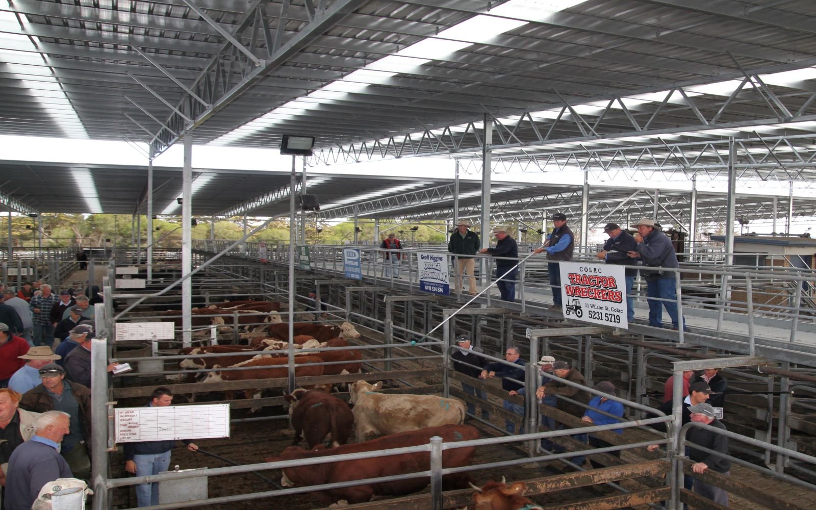 Central industrial saleyard covers