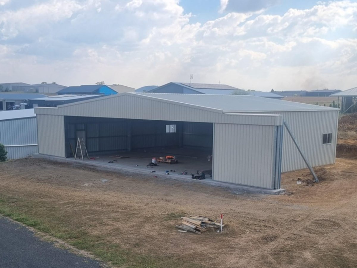 Professional aircraft hangar construction