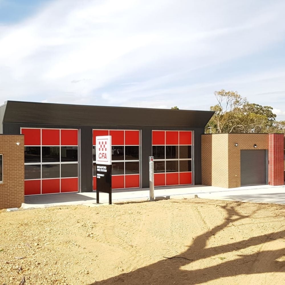 Industrial emergency services buildings