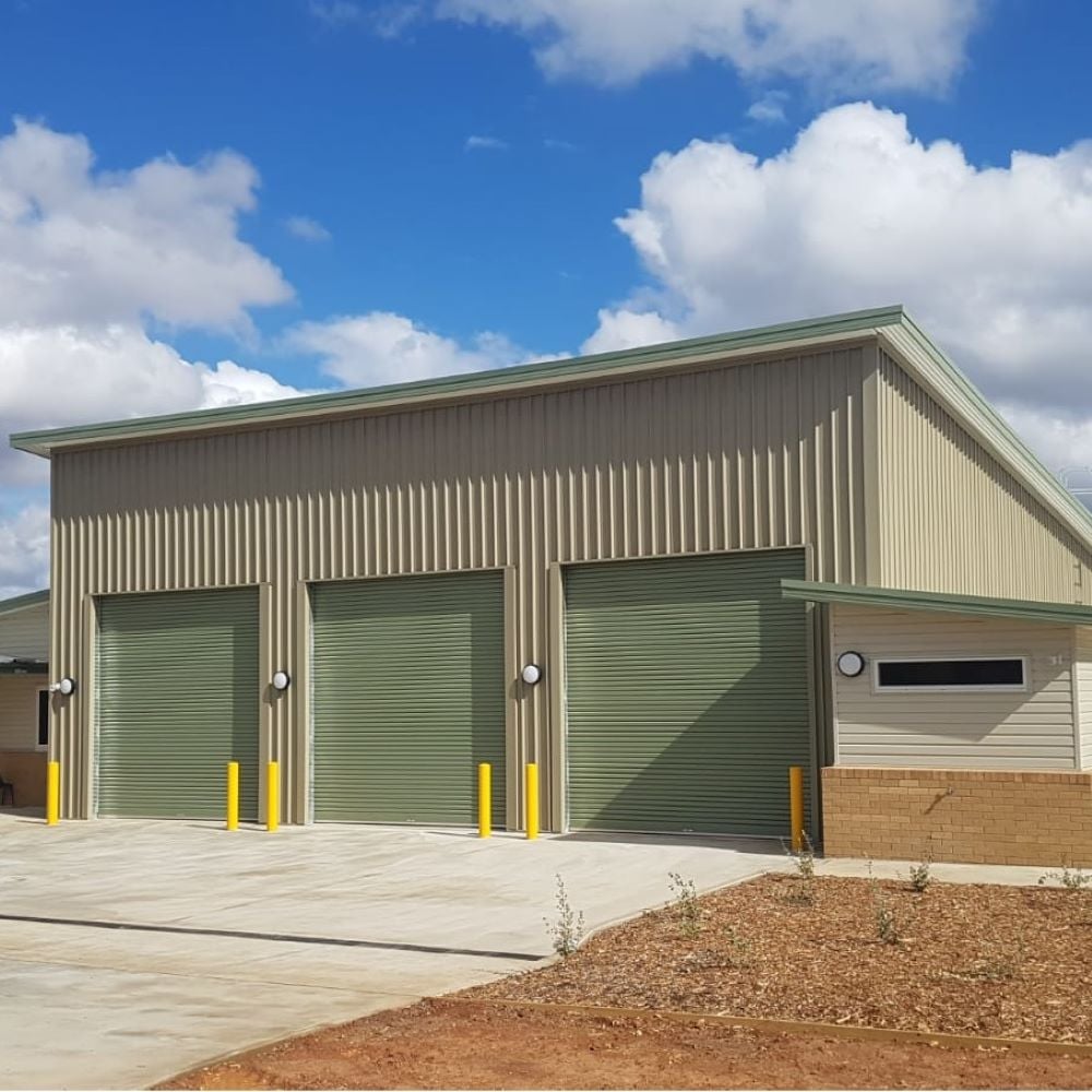 Industrial emergency services buildings