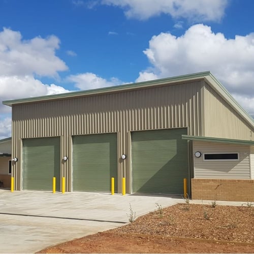 Industrial emergency services buildings