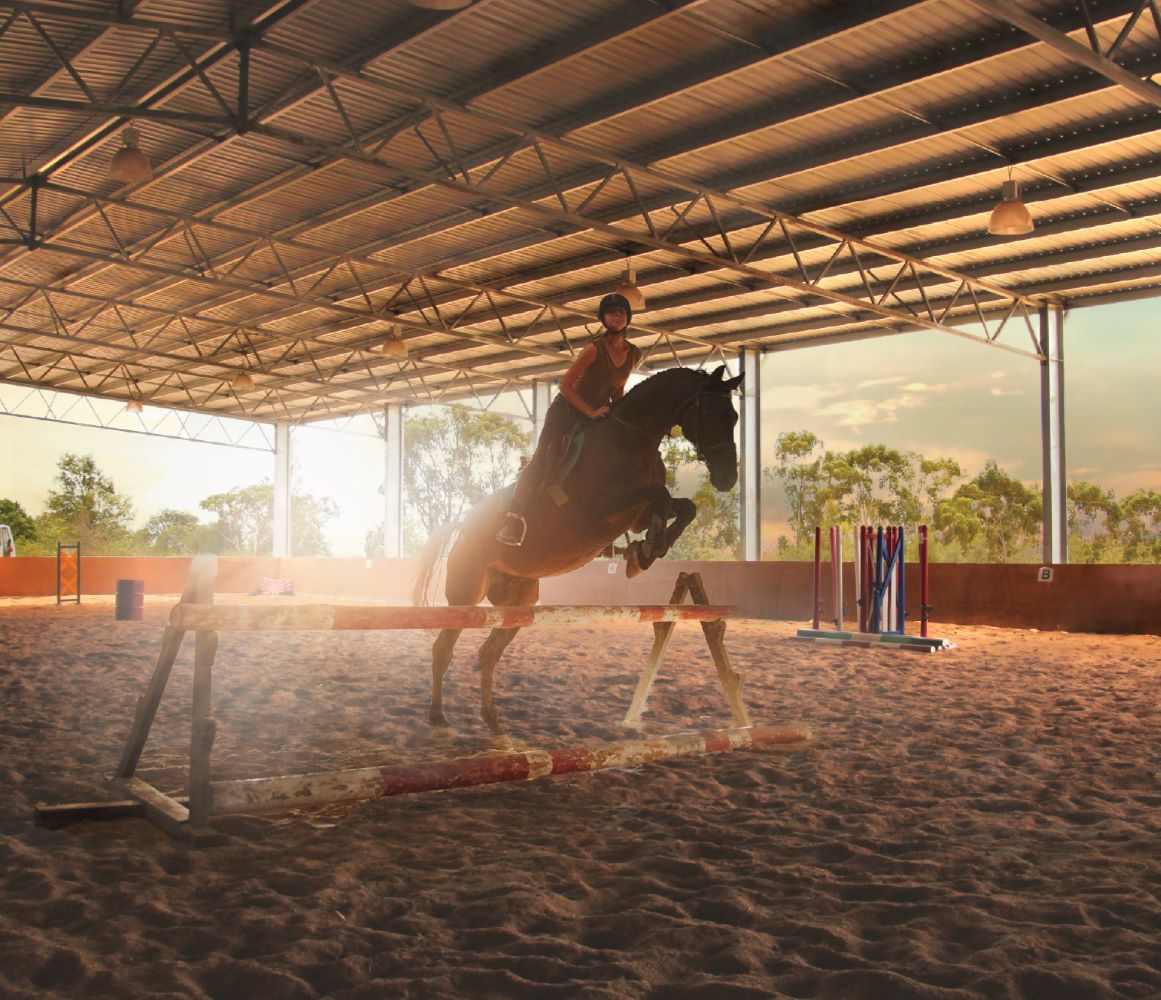 Central equinabuild indoor jumping arena